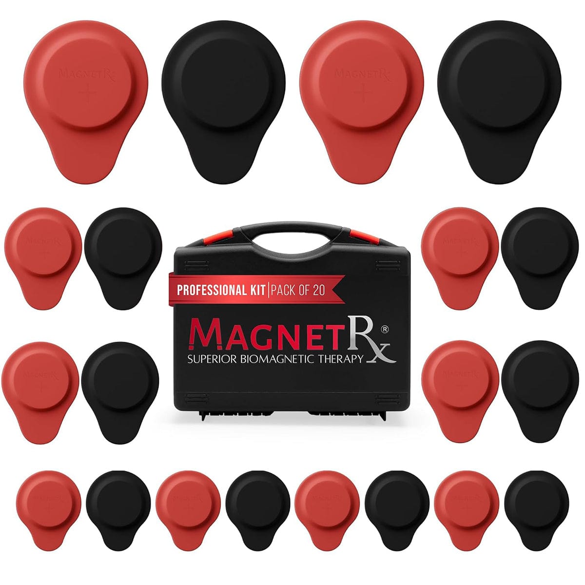 Biomagnetic Therapy Magnet Kit — Neodymium & Silicone (20 Mixed Units)