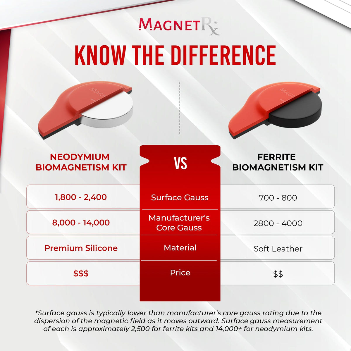 Biomagnetic Therapy Magnet Kit | Neodymium & Silicone 6 Mixed Unit