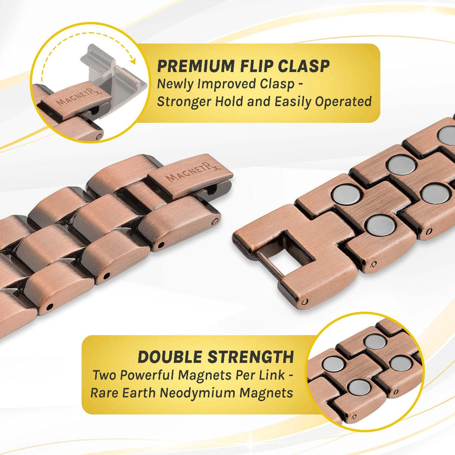 Ultra Strength Copper Magnetic Bracelet President | MagnetRX