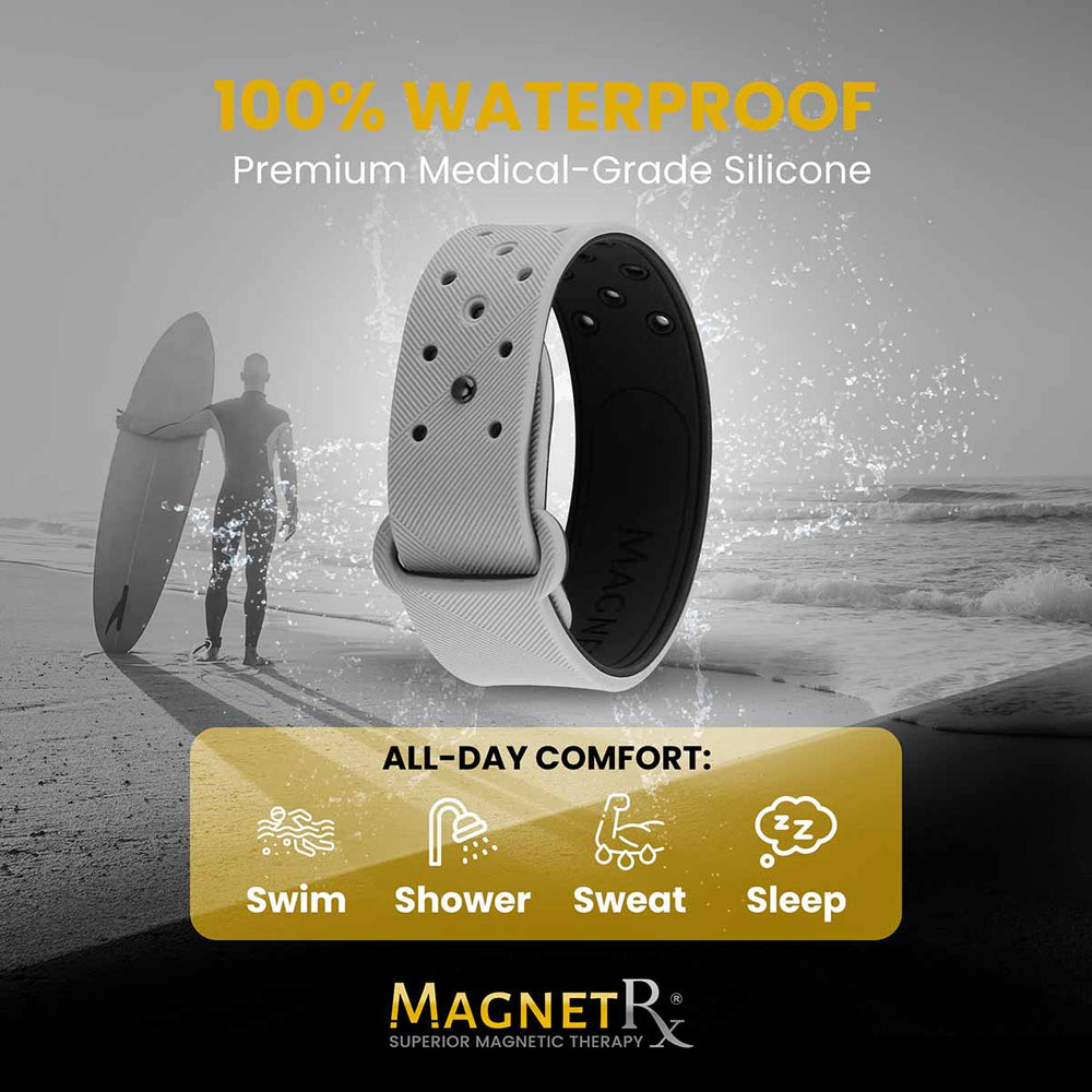 Ultra Strength Grey Sports Magnetic Bracelet - MagnetRX
