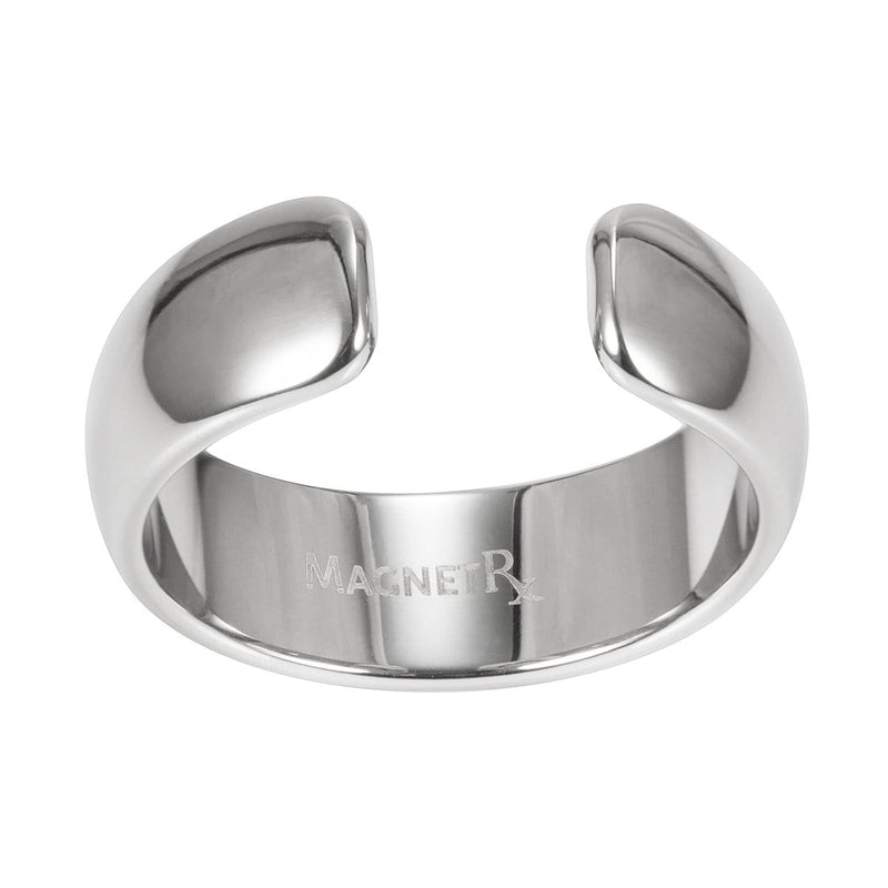 MagnetRX Magnetic Therapy Ring - Polished Silver